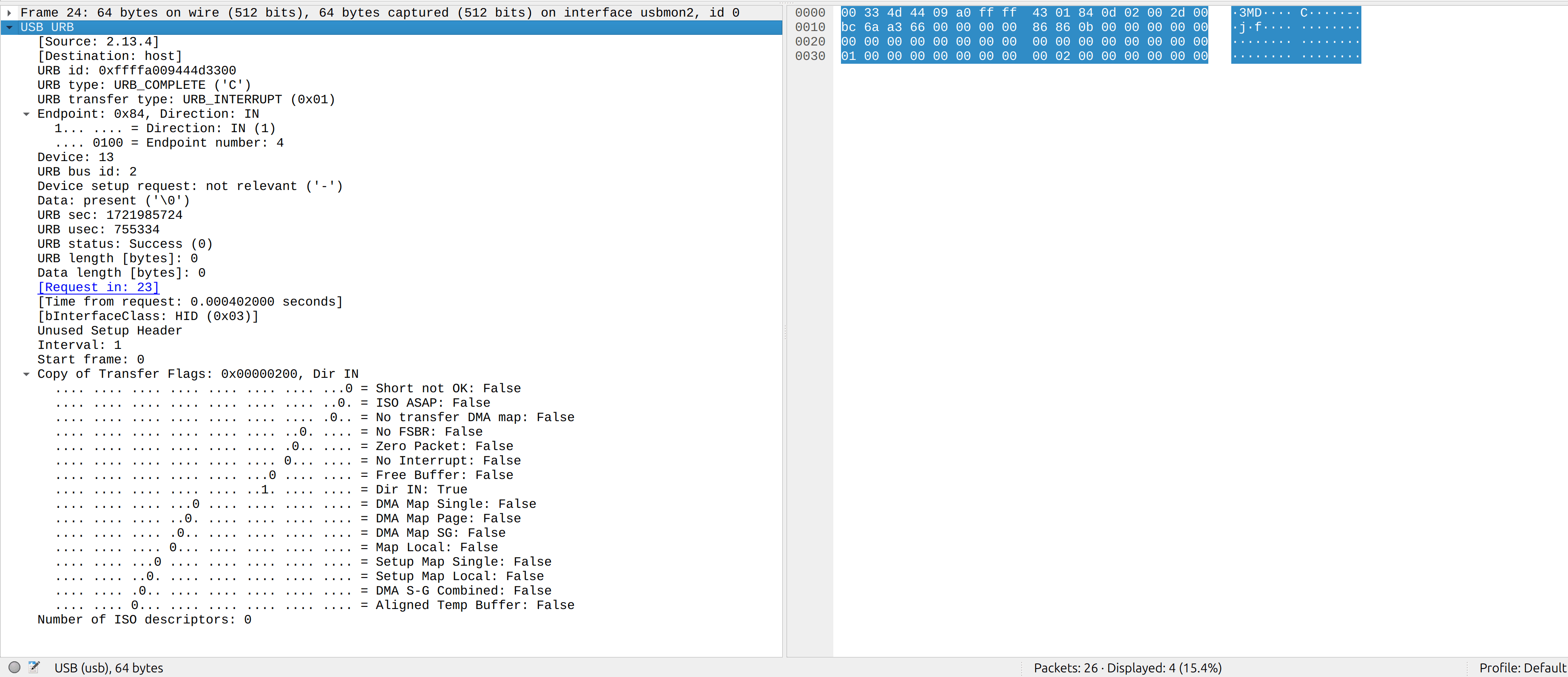 Help With Duplicating Reverse Engineered Usb Commands From Wireshark Using Pyusb On Linux